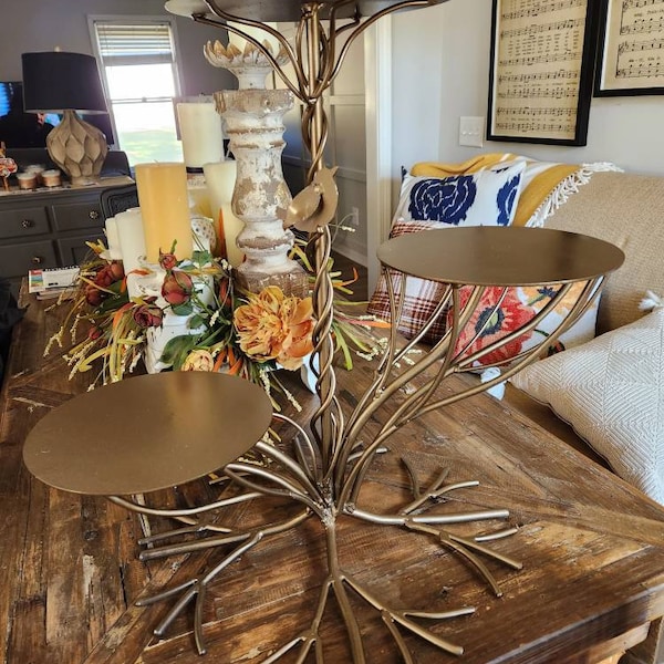 Hand Crafted Three Tier Cake Stand: Tree of Life Design - Etsy