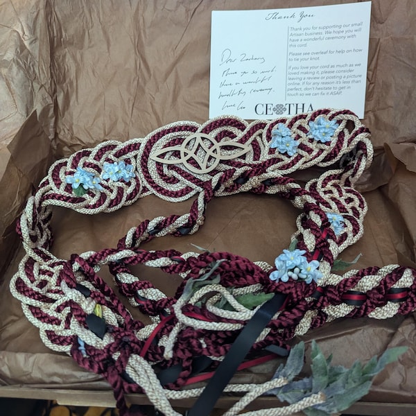 Handfasting Cord - Celtic 'nine Knots' Design - Serch Bythol - Custom ...