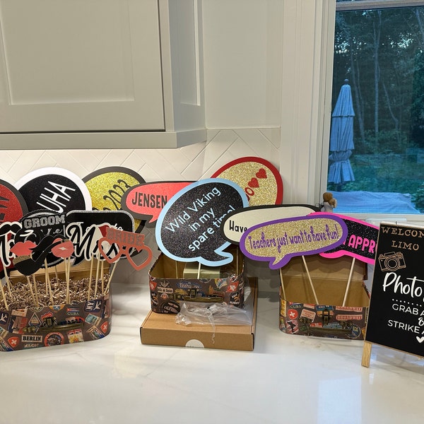 Custom Sign, Custom Photo Props, Word Bubble Photo Prop, Birthday ...