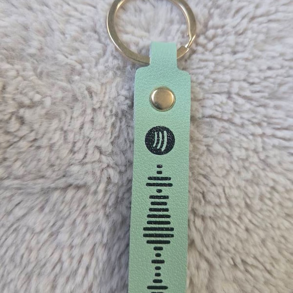 Personalized Scannable Spotify Code Keyring,custom Song Keychain, Music ...