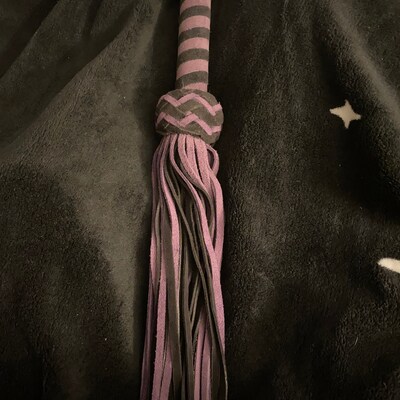 MAGIC MINI Purple Leather Lightweight Short Flogger 70 Soft Tails - Etsy