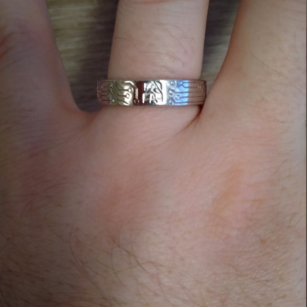 Transformers Autobot Wedding Band Nerdy Geeky Engagement Wedding Ring ...