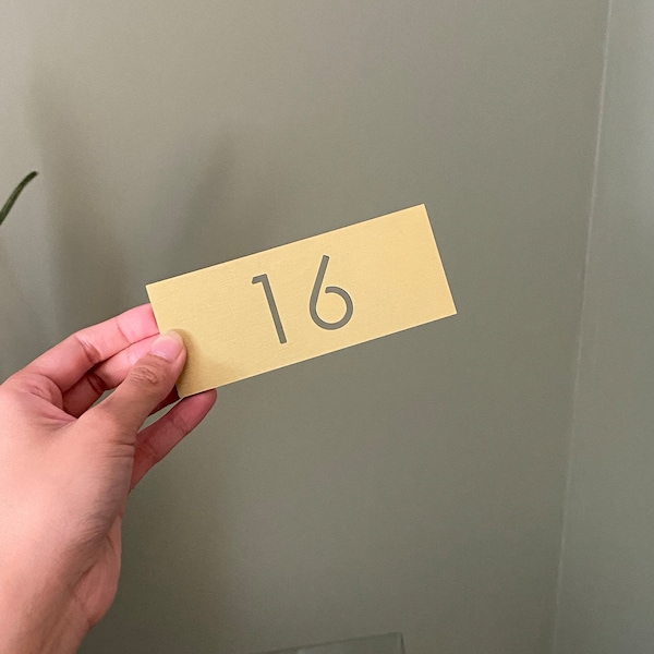 Apartment Numbers. Hotel Room Numbers. 2" X 5" Aluminum Door Number ...