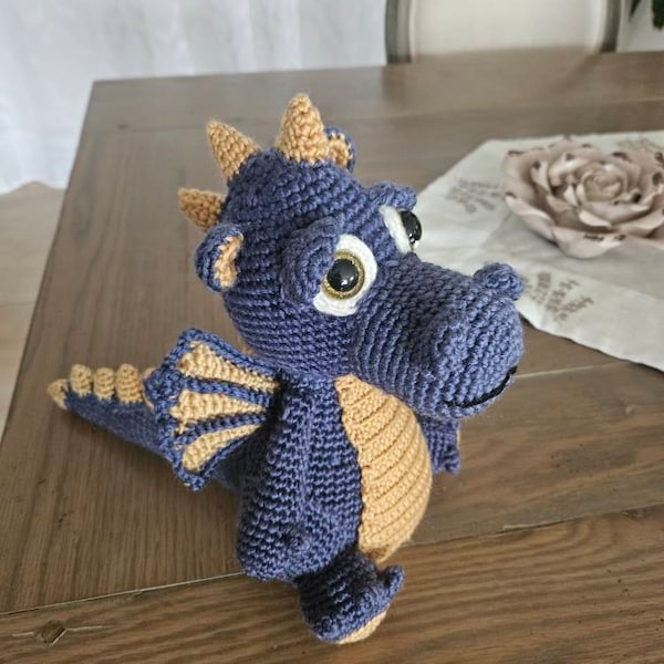 Crochet Pattern - Drake the Dragon - Amigurumi - Etsy