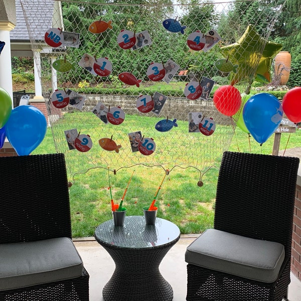 Printable Banner, Fishing Photo Banner, Bobber Photo Banner, Fishing ...