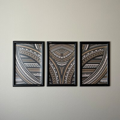 3-piece Polynesian Artwork, Home Decoration, Wall Handing, Signs, Gift ...