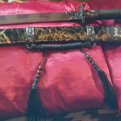 Ring-headed Tang Sword,samurai Sword Katana Real Samurai Sword Straight ...