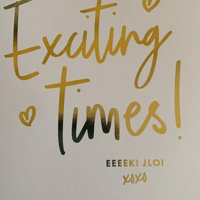 Personalised Congratulations Card, Exciting Times Card, Good Luck Card ...