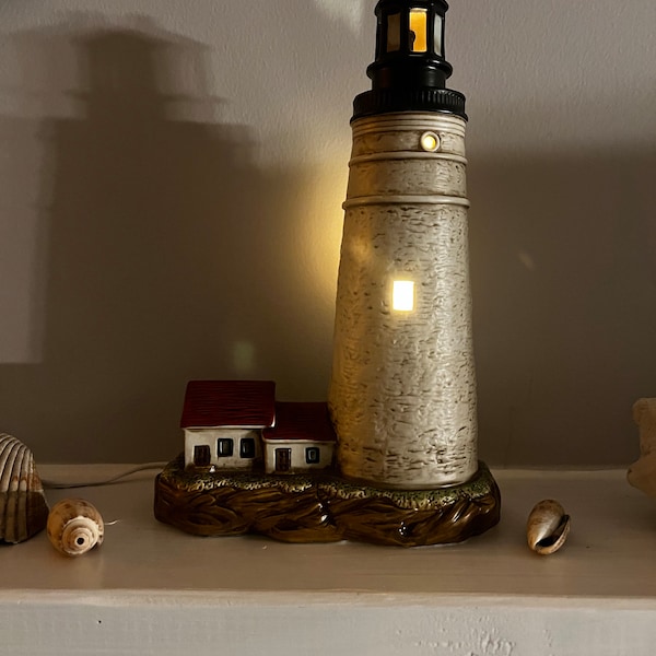 Hunting Island Lighthouse RARE Lefton Lighthouse South Carolina Lighthouse Lighthouse Lamp - Etsy