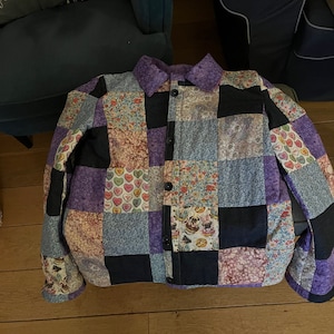 Quilted Jacket Sewing Pattern, Quilt Patchwork Jacket Sewing Pattern ...