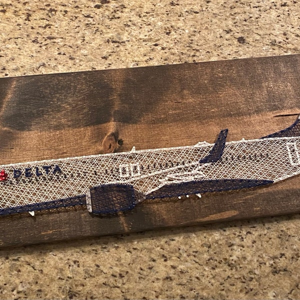 Delta Airbus A350 Airplane String Art Aviation - Etsy