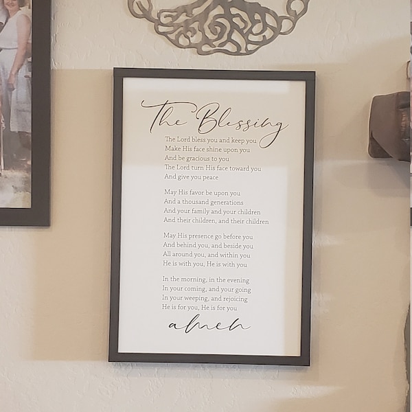 Worship Song Sign | the Blessing Song Sign | Entry Wall Decor ...