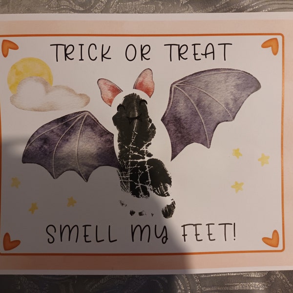 Trick or Treat Smell My Feet, Halloween DIY Toddler Craft, Baby's First ...
