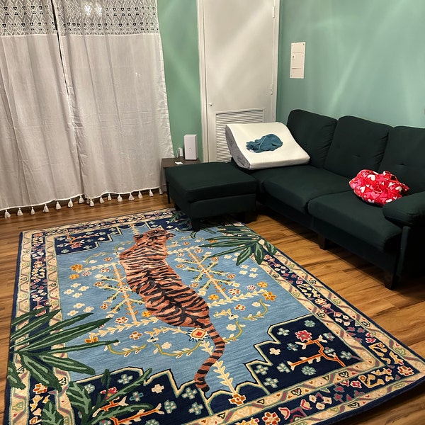 Half Moons Fab Rug Hand-tufted 100% Wool Area Rug for Interior ...