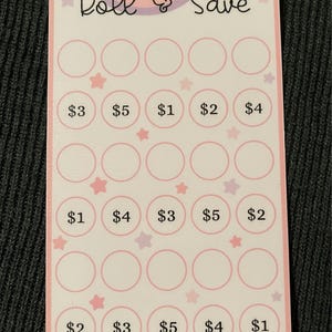 Roll and Save Savings Challenge Roll the Dice Savings Challenge A6 ...