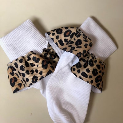 Hot Pink Polka Dot Ribbon Ruffle Socks - Etsy