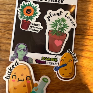 Self Care Weed Jar Sticker Stoner Weed Sticker Cannabis Vinyl Sticker ...