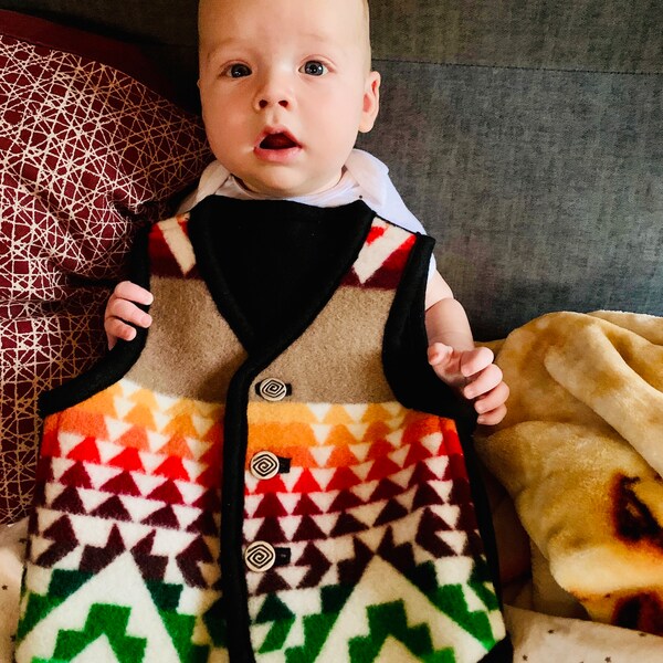 Southwestern Reversible Native American Wool Blanket Coat - Etsy