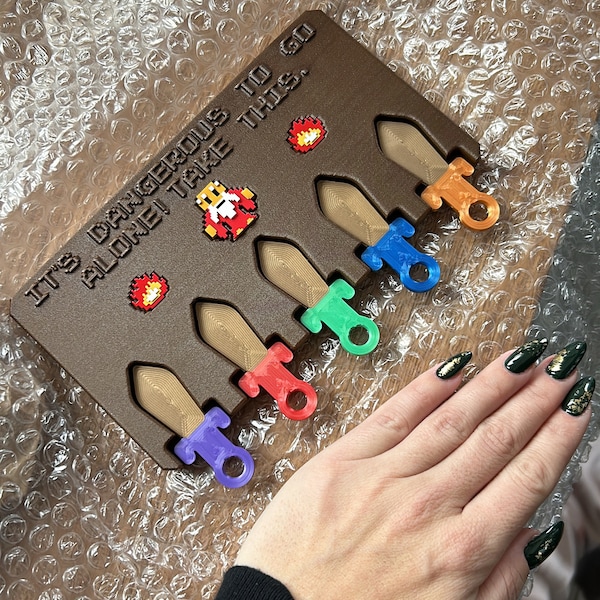 Legend of Zelda, Zelda Key Holder, Gift Ideas, Gaming Gadgets, 8bit ...