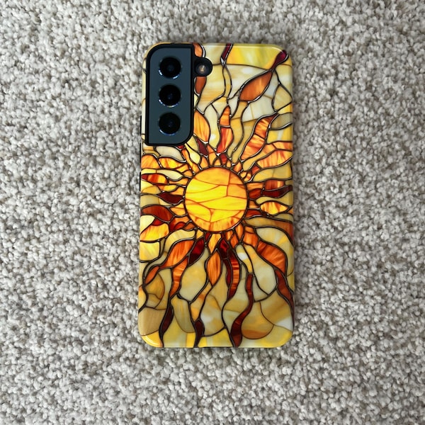 Stained Glass Case, Celestial Phone Case, Mosaic Phone Case, Faux Stain ...