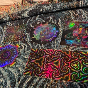 Chroma Zen blacklight Tapestry Psychedelic UV Reactive - Etsy