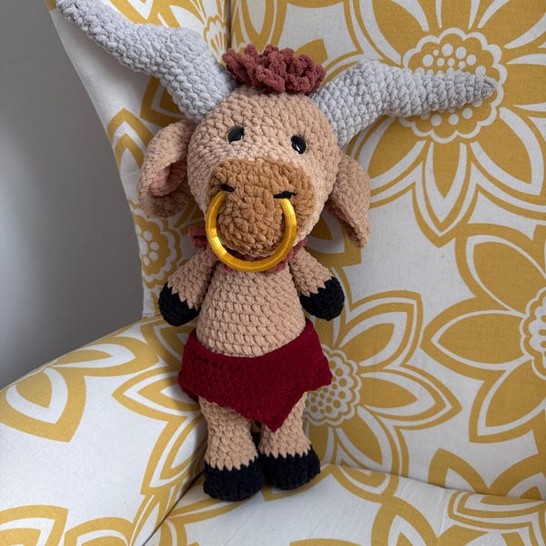 Minotaur Crochet Pattern, Crohcet Pattern, Pattern, Crochet, Minotaur ...