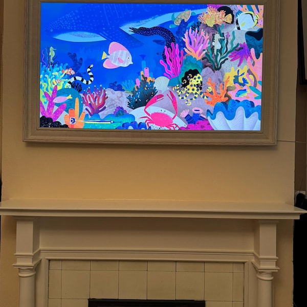 Samsung Frame Tv Bezel,custom Brand Tv Frame,frame TV Frames,handmade ...