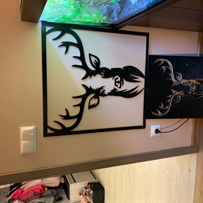 Deer Laser Cut Dxf Glowforge Svg Xtool D1 File Wall Art Decor Pattern ...