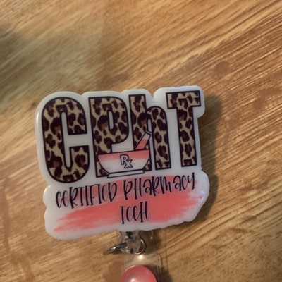 Certified Pharmacy Technician,pharmacy Tech, Cpht, Pharmacy Tech Badge ...