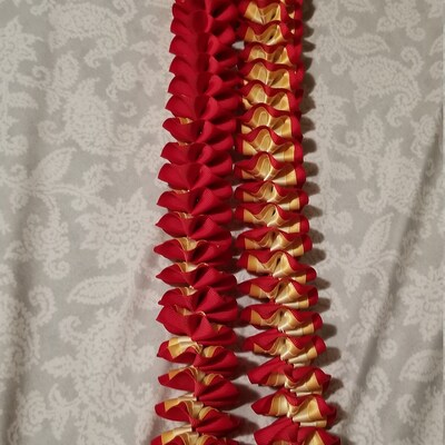 Handmade Ribbon Leis Red and Pink Variations scroll Below for Other ...