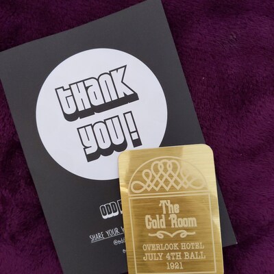 The Gold Room Sign the Shining Gold Metallic Kiss Cut Sticker Stanley ...