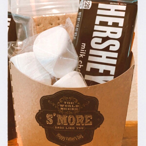 Personalized S'mores Gift Set: Father's Day Chocolate Treat - Etsy