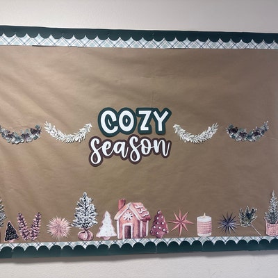 Boho Retro Banner Bunting Bulletin Board Daisy Classroom - Etsy