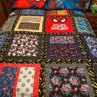 Superhero Quilt Made to Order - Etsy