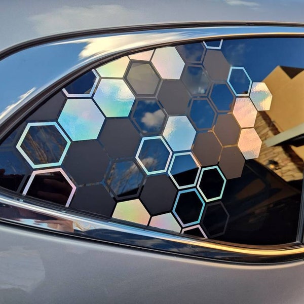 Hexagon / Honeycomb JDM Car Decal Sticker 2 Inch / Hex Side Vehicle ...