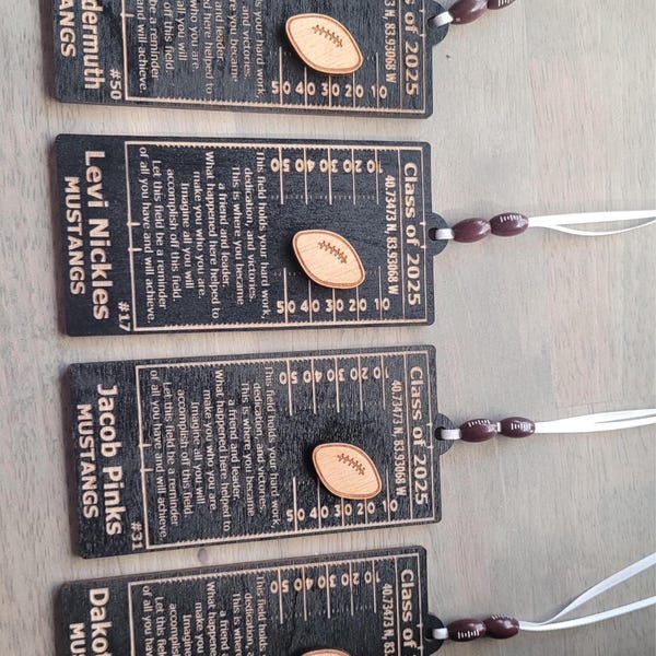 Football Homecoming Gift, Senior Night Keepsake, Homecoming, Bag Tag - Etsy