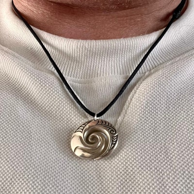 Maori Koru in Solid Sterling Silver 925 Pendant . Hand Crafted in New ...