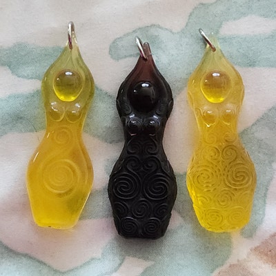 Persephone Story Goddess Keychain brigids Grove, Enamel, Pomegranate ...