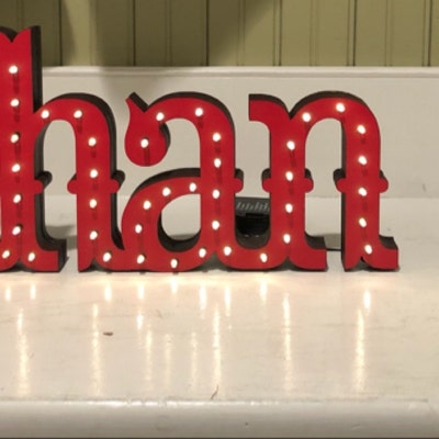 6 Light up Letter Light up Name Light up Name Sign - Etsy