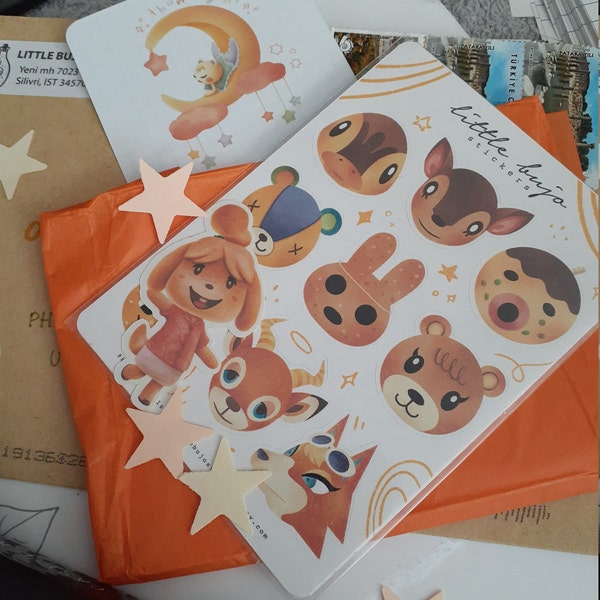 Animal Crossing Stickers | Villagers Sticker Set | ACNH Sticker Sheet ...