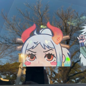 Derpy Fire Holographic Anime Game Chibi Car Laptop Vinyl Decal Sticker ...