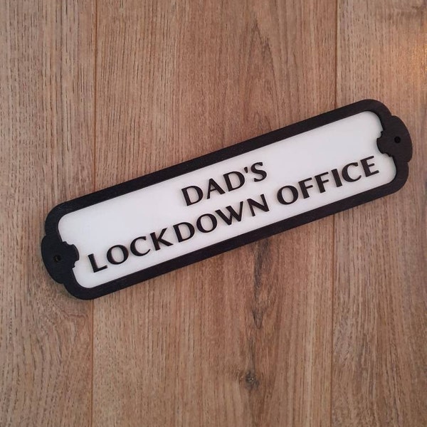 12 Inch Wide Custom Door Sign. Enter Any Text. British Railway Style ...
