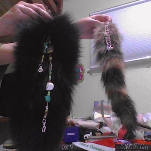Custom Beaded Tail Keychain for Therians, Furries, Cosplay, Alternative ...