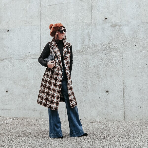 Vintage 60s Mod Bright Pink Matching Set With Pink Polka Dot Beading ...