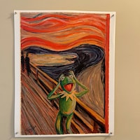 Mona Lisa Kermit the Frog Muppets Fine Art Canvas Wrap - Etsy Canada