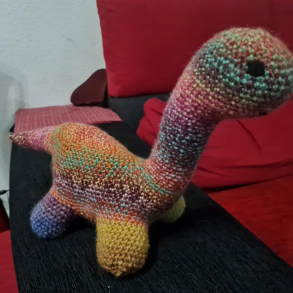 Crochet Dinosaur Pattern No Sew | Amigurumi Dinosaur (brontosaurus) Toy ...