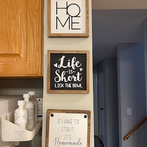 Home Wooden Sign / Modern Home Sign/ Tiered Tray Sign / Entryway Sign ...