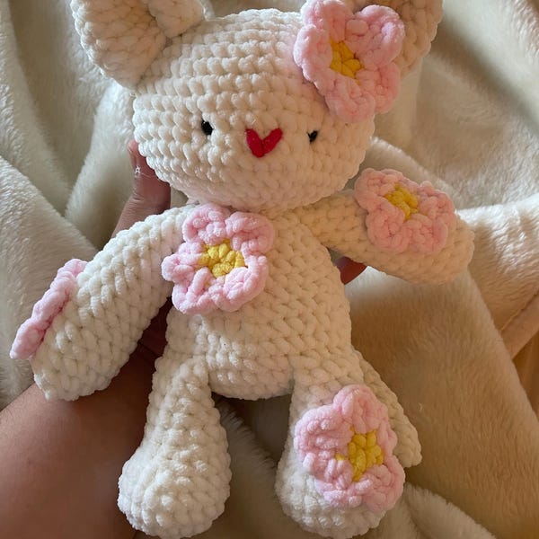 Flower Cat - Crochet Pattern. - Etsy