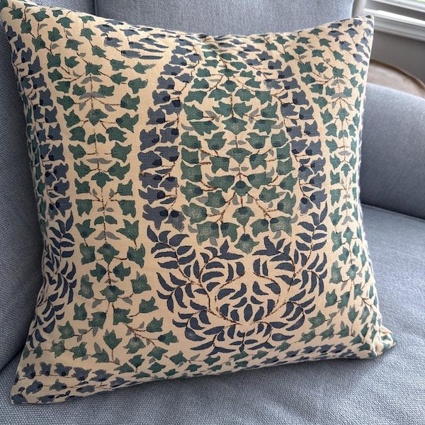 Schumacher Betwixt Pillow Cover: Aqua Mineral Woven Accent Pillow - Etsy