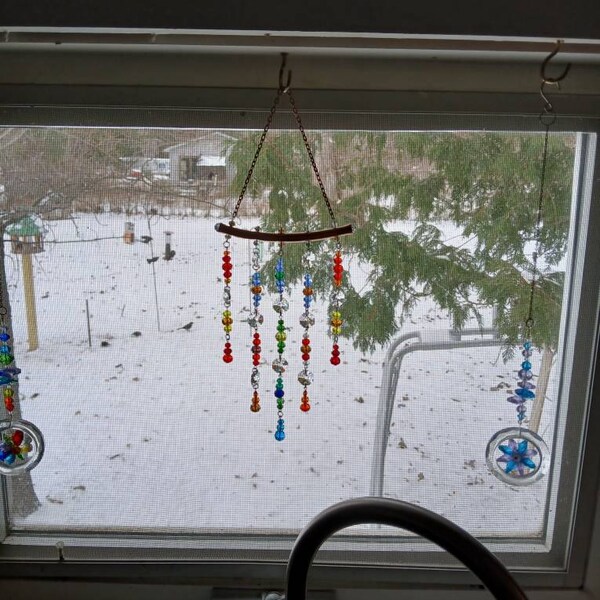 Custom Made Light Catcher, Hippie Room Decor Aesthetic, Crystal ...